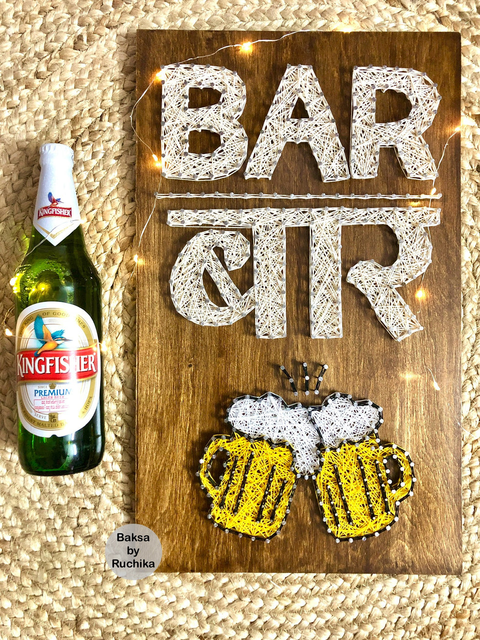 BAR with Beer Mugs String Art – baksabyr