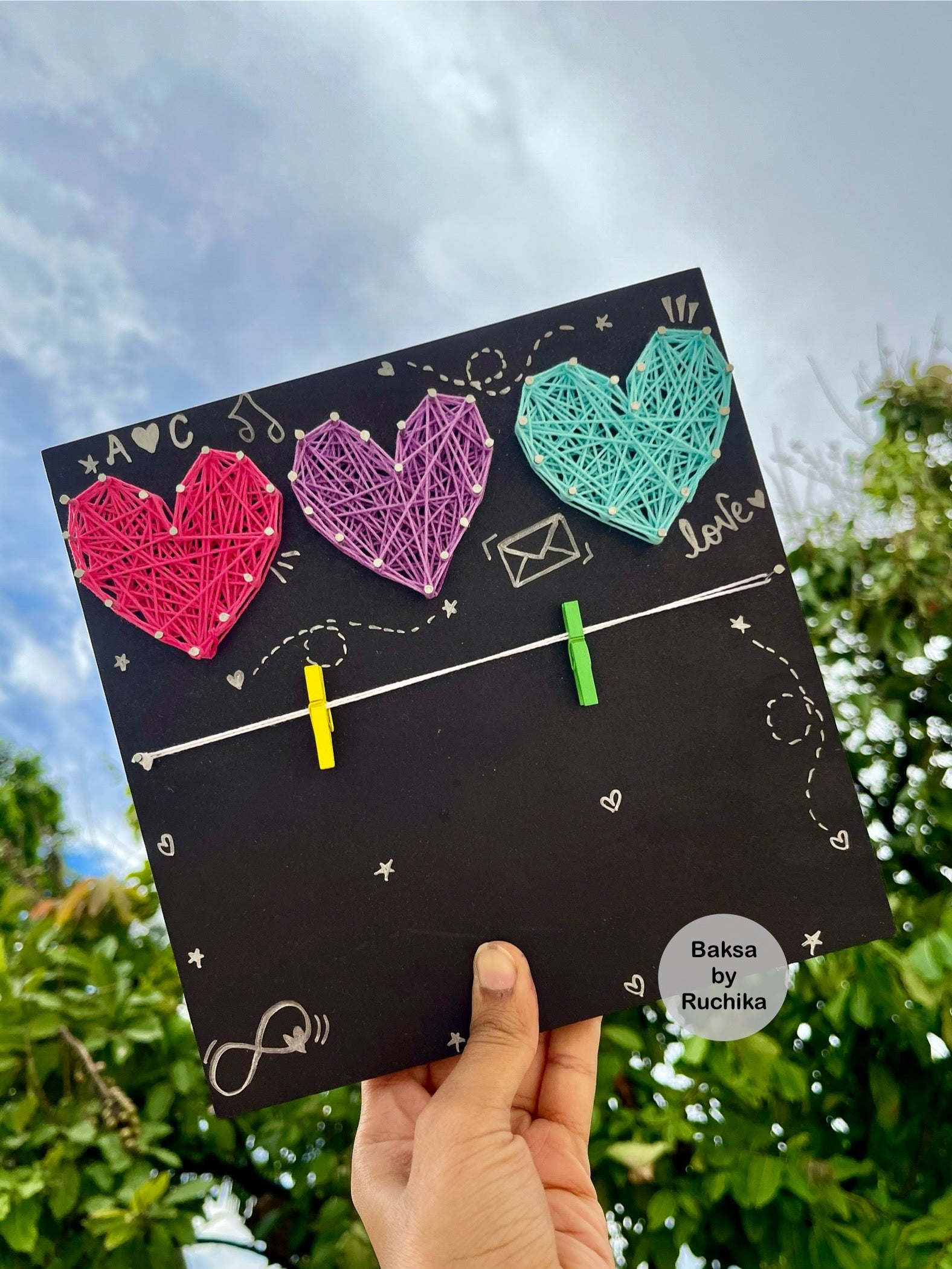 Mini Heart String Art – baksabyr