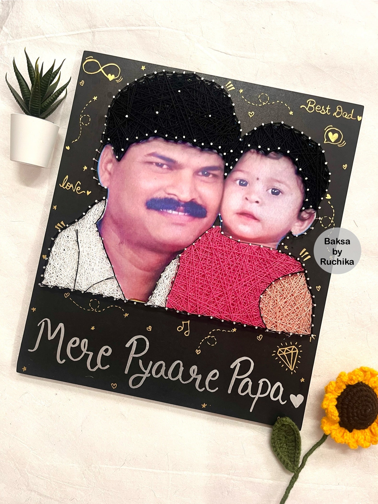 Portrait String Art (with Caption below) – baksabyr