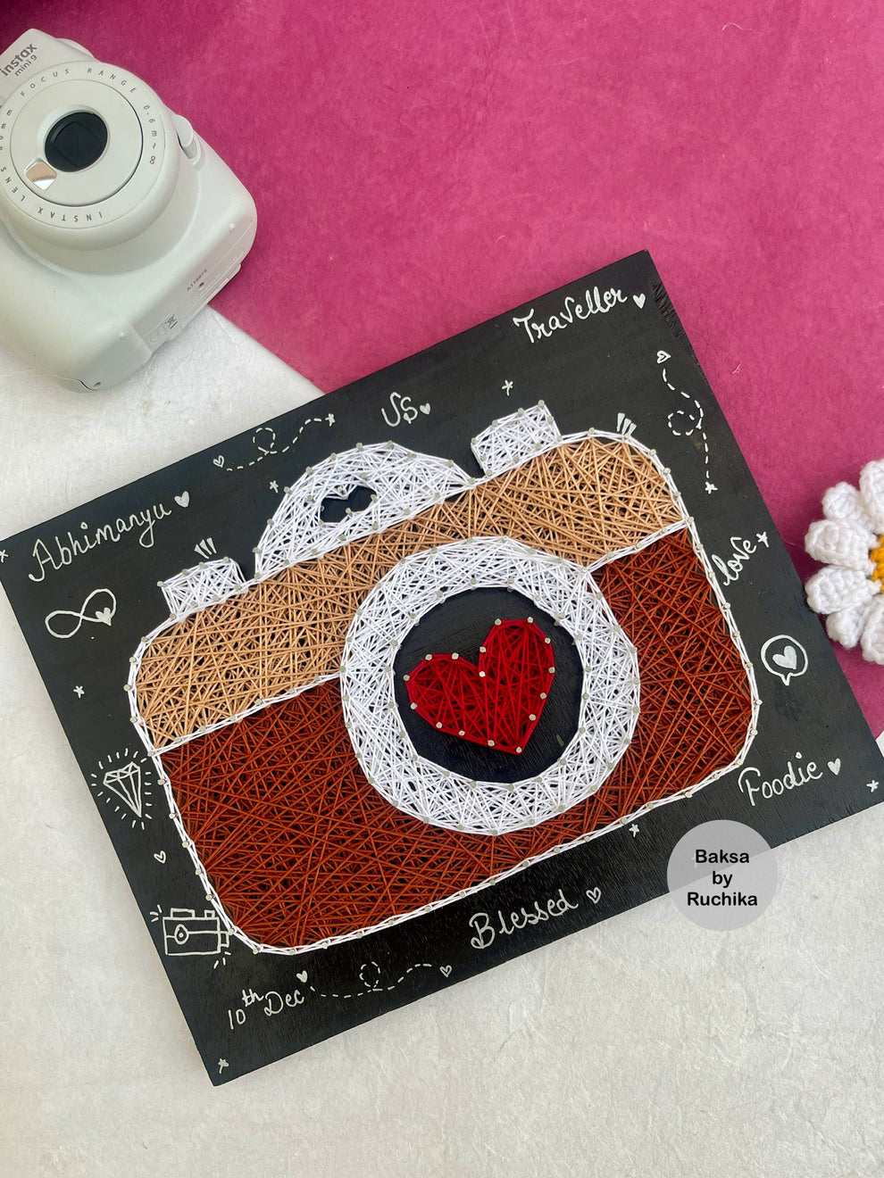 Camera String Art – baksabyr