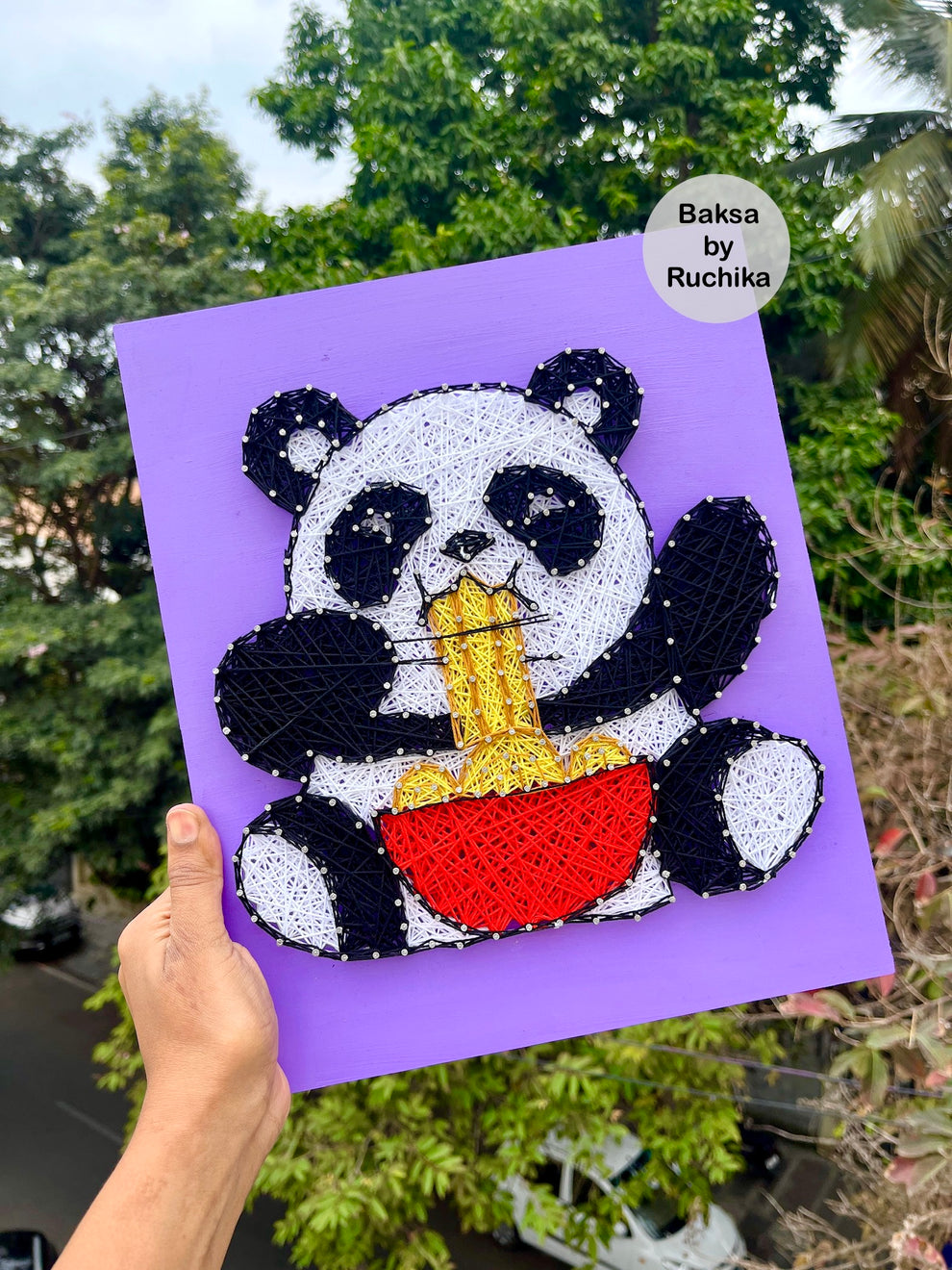 Panda String Art – baksabyr